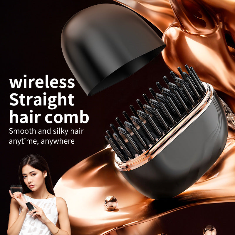 Mini Cordless Hair Straightener Comb – LunaGlow